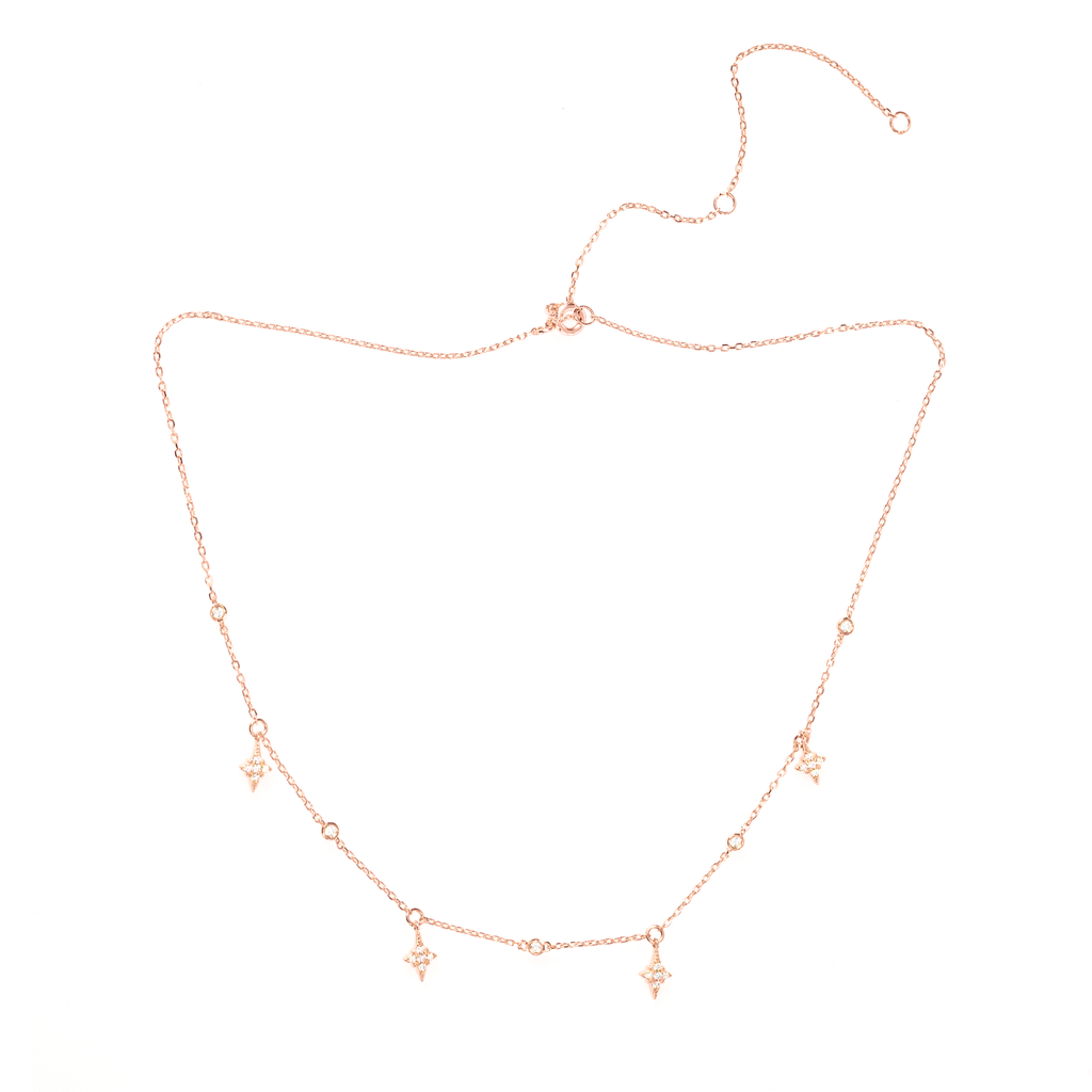 STARBURST CHARM NECKLACE – VELINA Jewelry